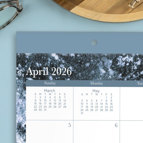Mead® Terra Academic 2026-2027 Monthly Desk Pad Calendar, Compact, 11 ...