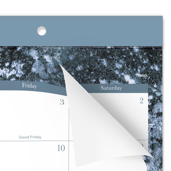 Mead® Terra Academic 2026-2027 Monthly Desk Pad Calendar, Compact, 11 ...