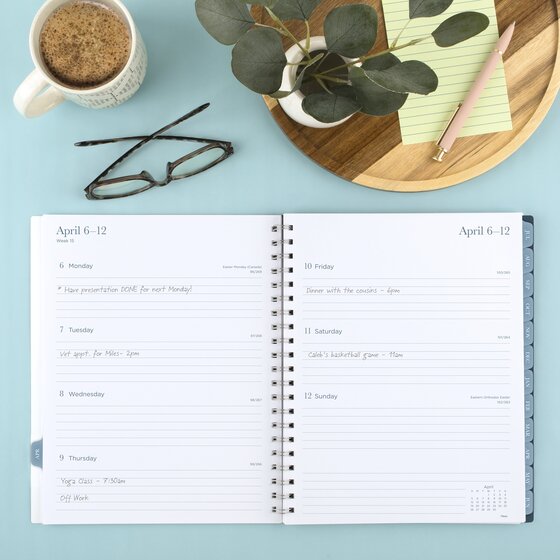Mead® Terra Academic 2026-2027 Weekly Monthly Planner, Large, 8 1/2" x ...