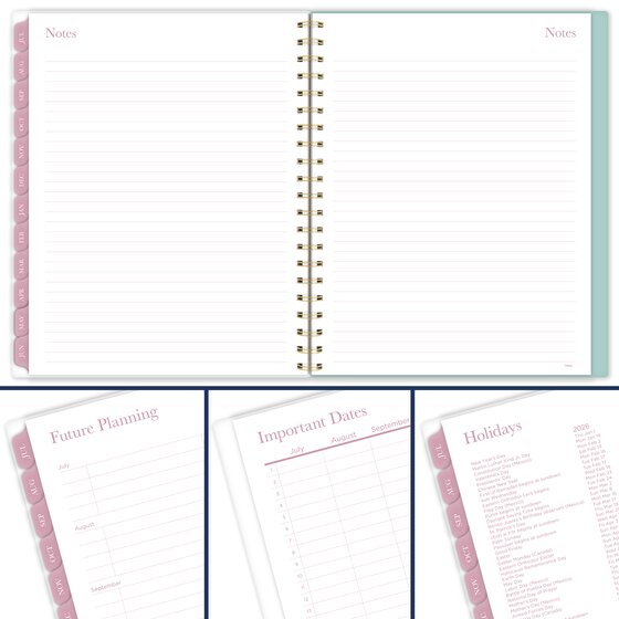 Mead® Aster Academic 2026-2027 Weekly Monthly Planner, Large, 8 1/2" x ...