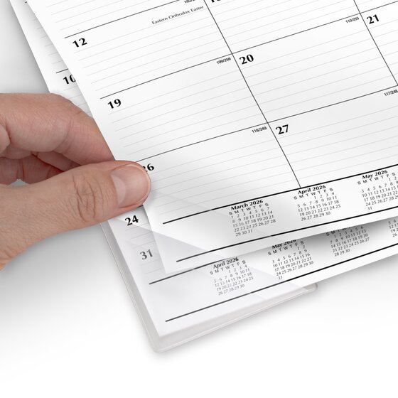 Mead® Basic Academic 2026-2027 Monthly Desk Pad Calendar, Compact, 17 3 ...