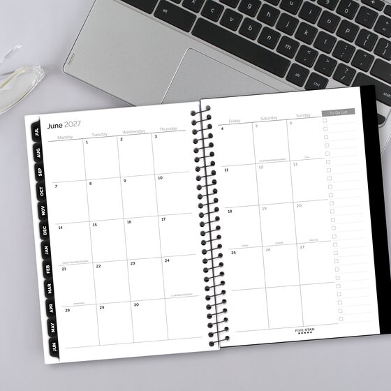 Five Star® Graphics Academic Weekly Monthly Student Planners Plus Study ...