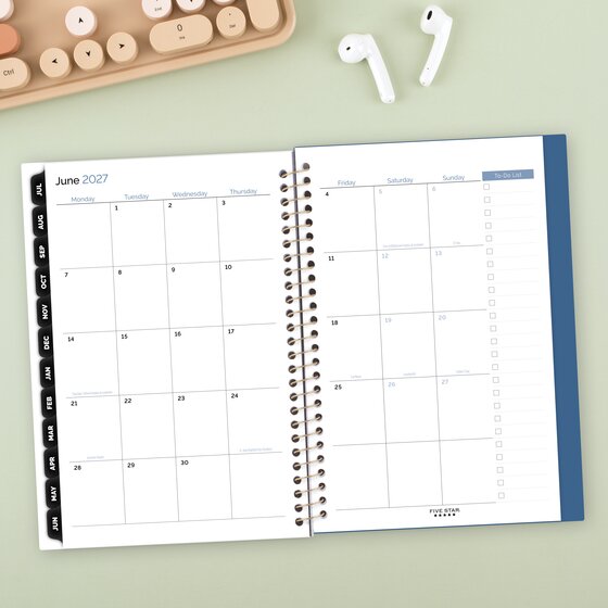 Five Star® Style Academic Weekly Monthly Student Planners Plus Study ...