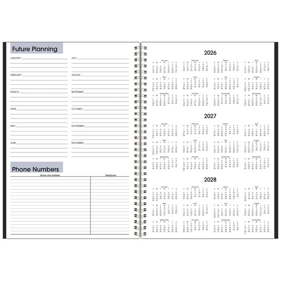 AT-A-GLANCE® DayMinder® 2027 Monthly Planner, Black, Large, 8" x 12 ...