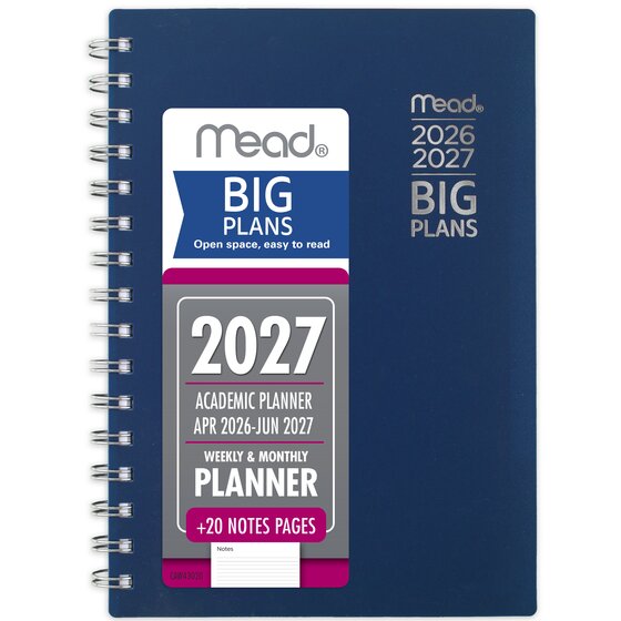 Mead® Big Plans Academic Weekly Monthly Planners | Academic Fashion ...