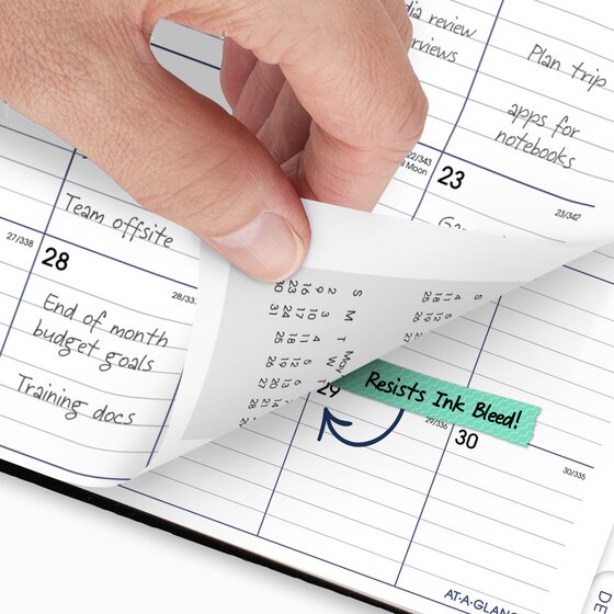 AT-A-GLANCE® DayMinder® 2027 Monthly Planner, Hardcover, Black, Large ...