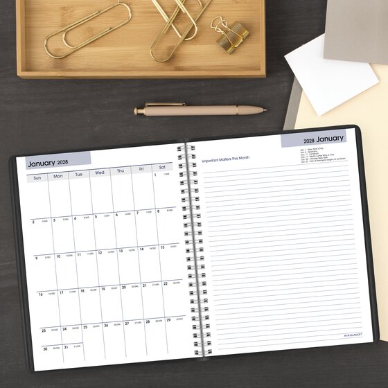 AT-A-GLANCE® DayMinder® Executive 2027 Weekly Monthly Planner with ...