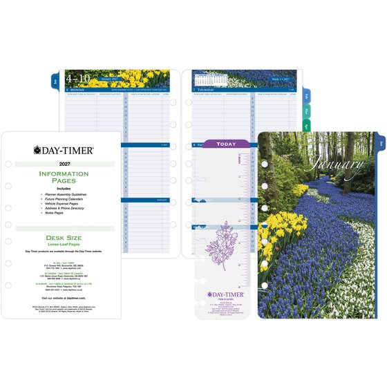 Day-Timer® Garden Path January 2027 – December 2027 Two Page Per Week ...