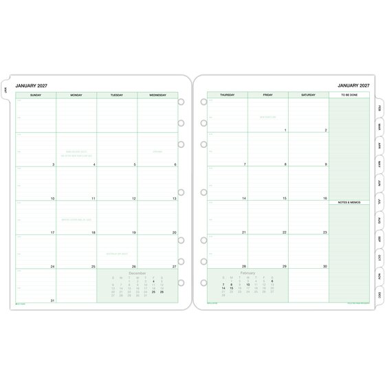 Day-Timer® Classic January 2027 – December 2027 Two Page Per Month ...