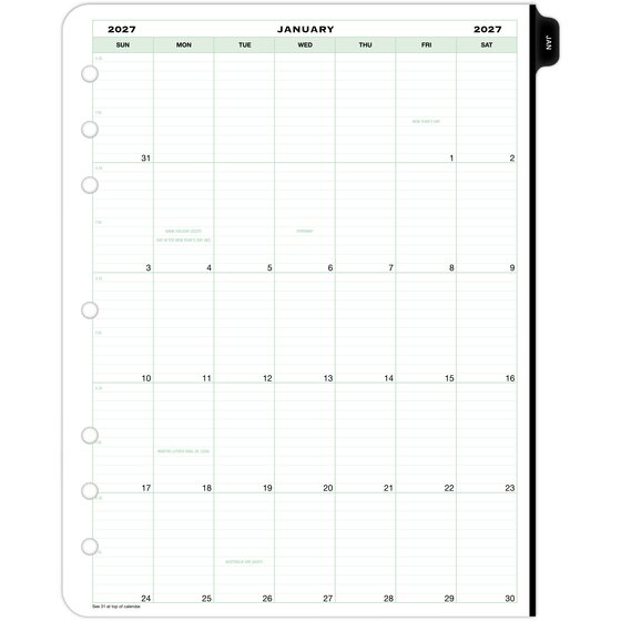 Day-Timer® January 2027– December 2027 Two Page Per Day Original ...
