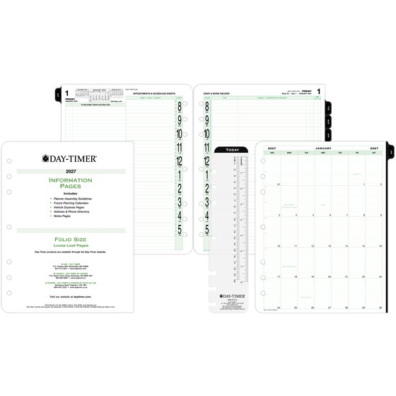 Day-Timer® January 2027– December 2027 Two Page Per Day Original ...