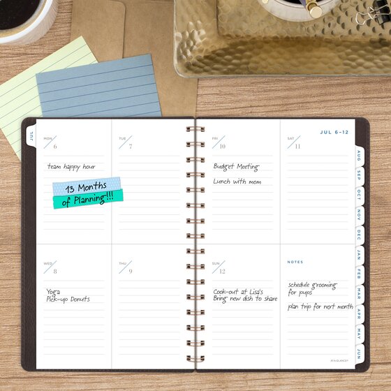 AT-A-GLANCE® Signature Collection Academic Weekly Monthly Planners ...