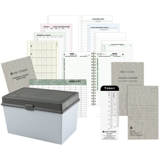 Day-Timer® January 2027 – December 2027 One Page Per Day Planner Refill ...