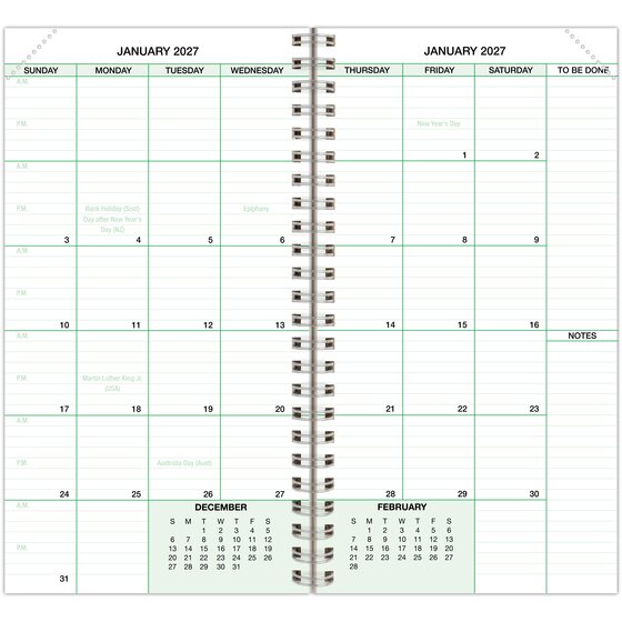 Day-Timer® Classic January 2027 – December 2027 Two Page Per Day ...