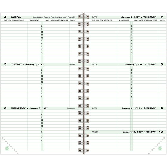 Day-Timer® January 2027 – December 2027 Two Page Per Week Original ...