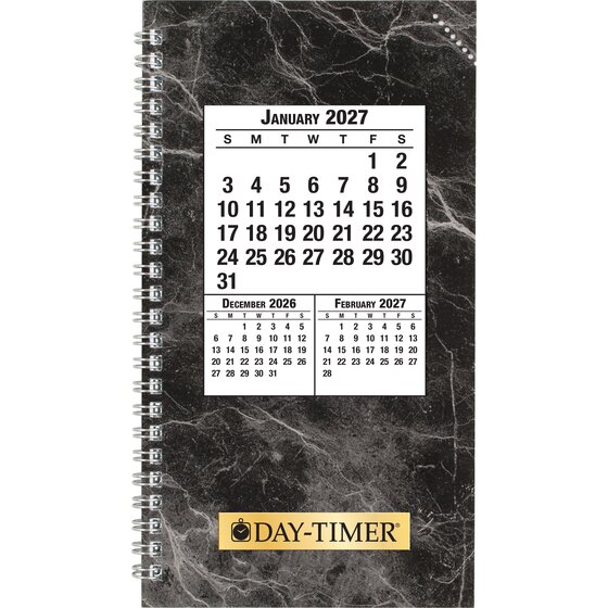Day-Timer® 2027 24-Hour Two Page Per Day Planner Refill, Wirebound ...