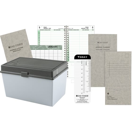 Day-Timer® 2027 24-Hour Two Page Per Day Planner Refill, Wirebound ...