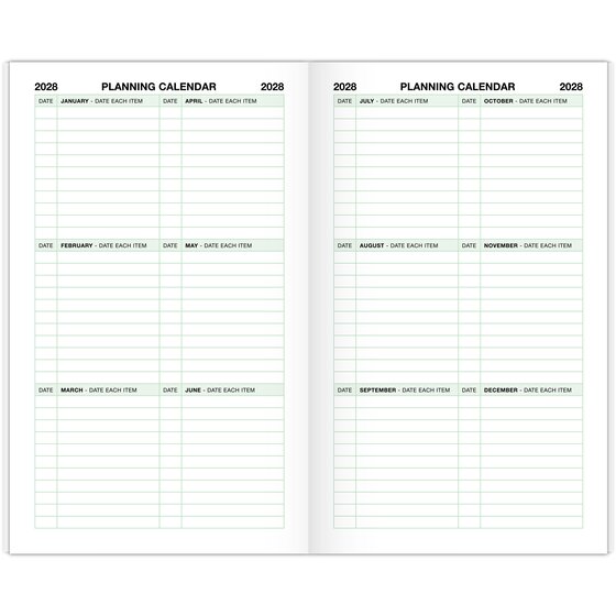 Day-Timer® January 2027 - August 2028 20-Month Advance Planner Refill ...