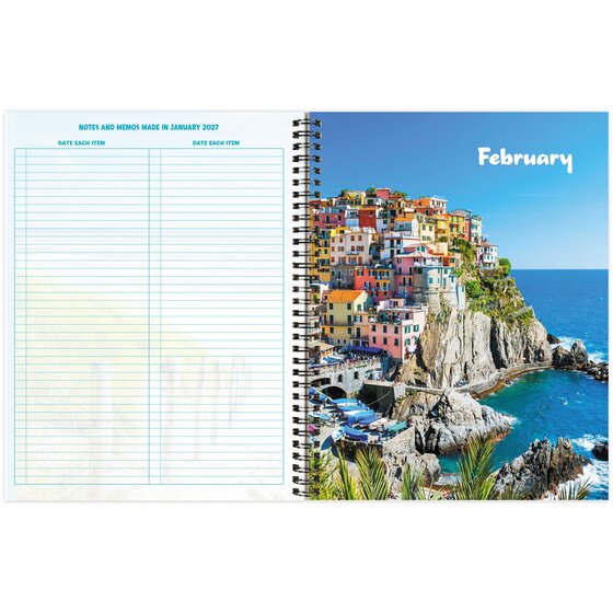 Day-Timer® Coastlines™ January 2027 – December 2027 Two Page Per Week ...