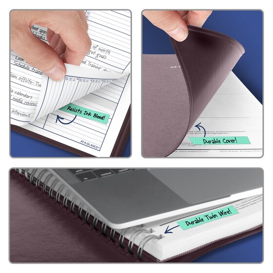 AT-A-GLANCE® DayMinder® 2027 Weekly Appointment Book Planner, Burgundy ...