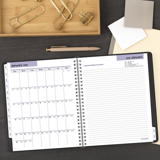 AT-A-GLANCE® DayMinder® Executive 2027 Refillable Weekly Monthly ...