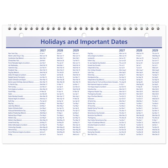 AT-A-GLANCE® QuickNotes® 2027 Monthly Desk Wall Calendar, Small, 11" x ...