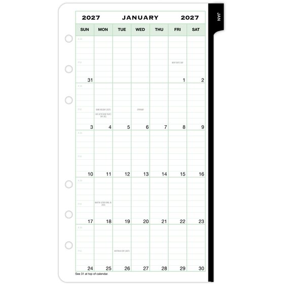 Day-Timer® January 2027 – December 2027 Two Page Per Day Reference ...