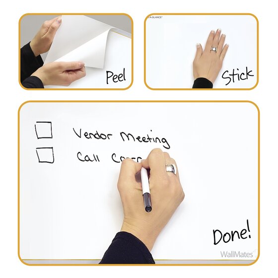 AT-A-GLANCE® 2027 WallMates Self-Adhesive Dry-Erase Yearly Calendar ...