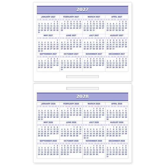 AT-A-GLANCE® FLIP-A-WEEK® 2027 Weekly Desk Calendar Refill, Small, 5 1/ ...