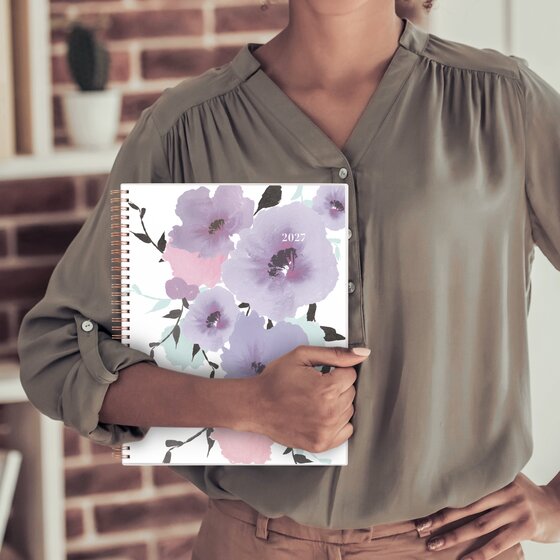 Mead Cambridge® Mina 2027 Weekly Monthly Planner, Large, 8 1/2" x 11 ...