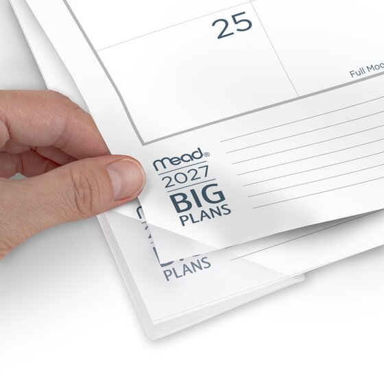 Mead® BIG PLANS 2027 Monthly Desk Pad Calendar, Standard, 21 3/4" x 17 ...