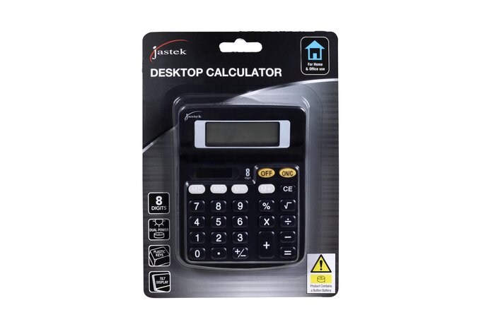 JASTEK DESKTOP CALCULATOR ASSORTED COLOURS | CALCULATORS | ACCO Partner