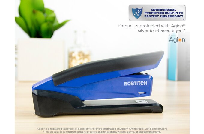 BOSTITCH INPOWER ANTIMICROBIAL STAPLER 20SH F/S BLUE | DESKTOP AND MINI ...