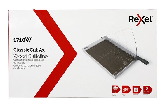 REXEL CLASSICCUT GUILLOTINE WOOD 1710W A3 | GUILLOTINES | ACCO Partner