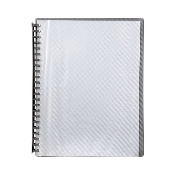 MARBIG REFILLABLE DISPLAY BOOK 20 POCKET CLEAR/GREY | DISPLAY BOOKS ...