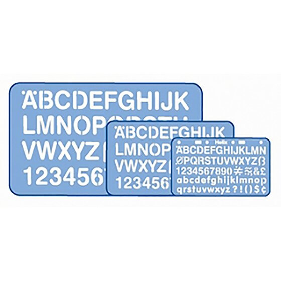 HELIX STENCIL SET 3PC | STENCILS AND TEMPLATES | ACCO Partner