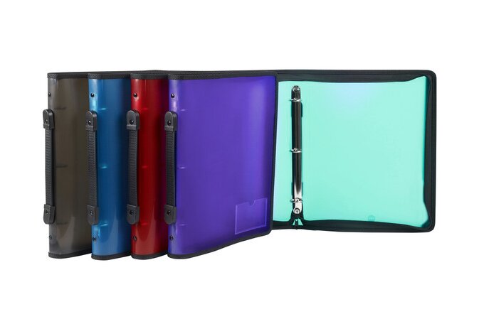 MARBIG ZIPPER BINDER WITH HANDLE 25MM 3O GREEN | ZIPPER BINDERS AND ...