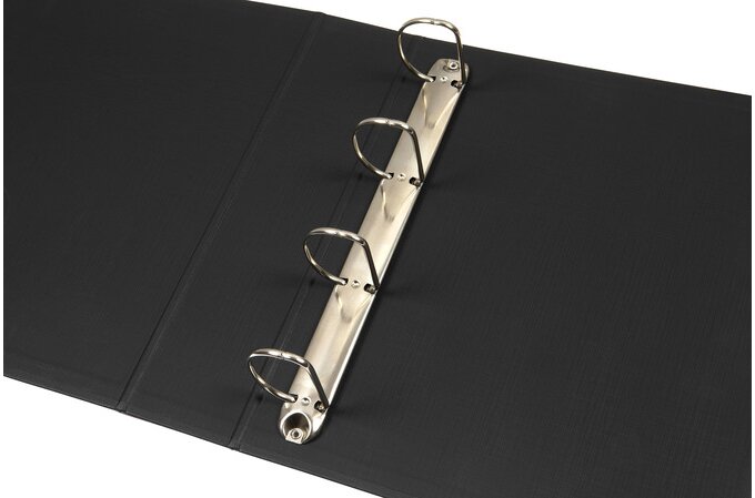 MARBIG RING BINDER DELUXE A4 50MM 4D PE BLACK | RING BINDERS | ACCO Partner