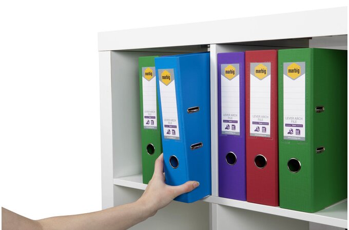 MARBIG LEVER ARCH FILE A4 PE ASSORTED COLOURS | LEVER ARCH | ACCO Partner
