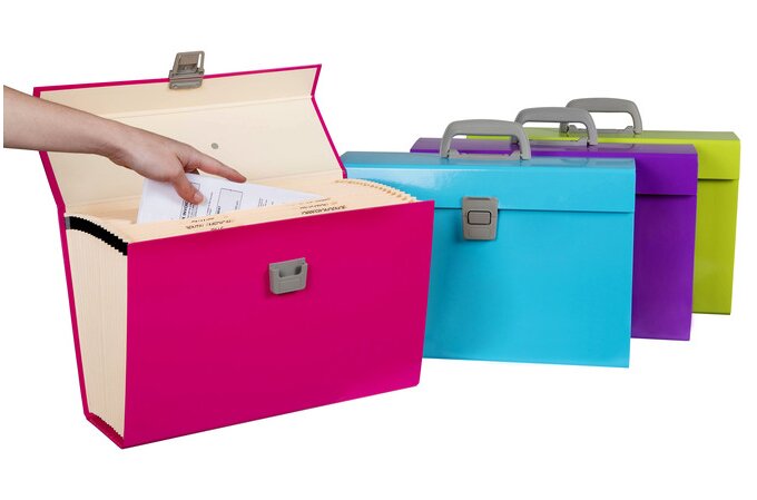 MARBIG CARRY FILE ASSORTED SUMMER COLOURS | EXPANDING FILES | ACCO Partner