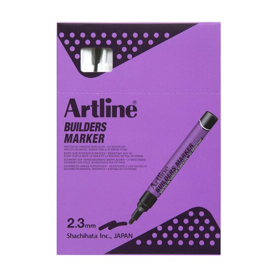 ARTLINE PROFESSIONAL SERIES BUILDERS PERMANENT MARKER WHITE ...