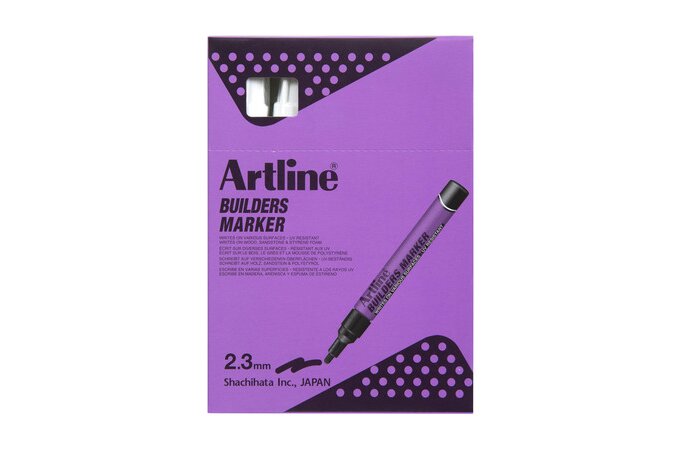 ARTLINE PROFESSIONAL SERIES BUILDERS PERMANENT MARKER WHITE ...