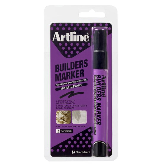 ARTLINE PROFESSIONAL SERIES BUILDERS PERMANENT MARKER BLACK HS ...