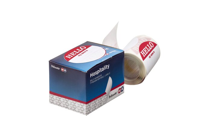 QUIKSTIK LABEL DISPENSER OVAL HELLO 100 LABELS | DISPENSER LABELS ...