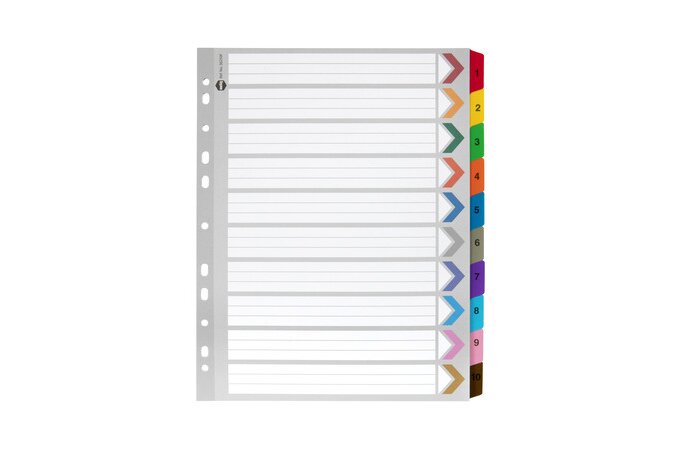 MARBIG INDICES & DIVIDERS 1-10 TAB MANILLA A4 EXTRA WIDE | INDICES AND ...