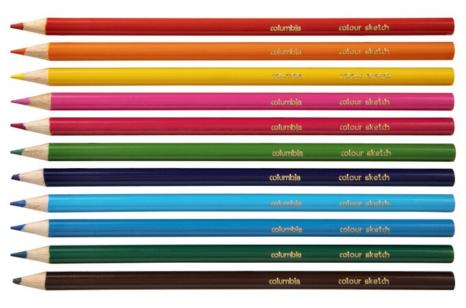 COLUMBIA COLOURSKETCH COLOUR PENCIL ROUND PACK 12 | COLOURED | ACCO Partner