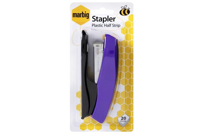 MARBIG STAPLER H/STRIP 20 ASSORTED COLOURS | DESKTOP AND MINI | ACCO ...