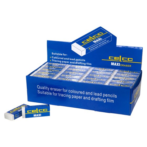 CELCO ERASERS MAXI BOX100 | ERASERS | ACCO Partner