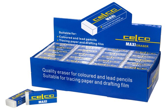 CELCO ERASERS MAXI BOX100 | ERASERS | ACCO Partner