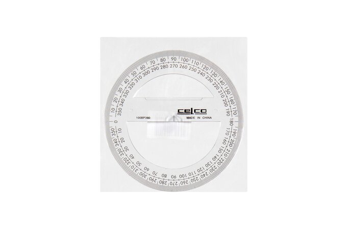 CELCO PROTRACTOR 10CM 360DEG BULK | MATHS SETS AND COMPASSES | ACCO Partner